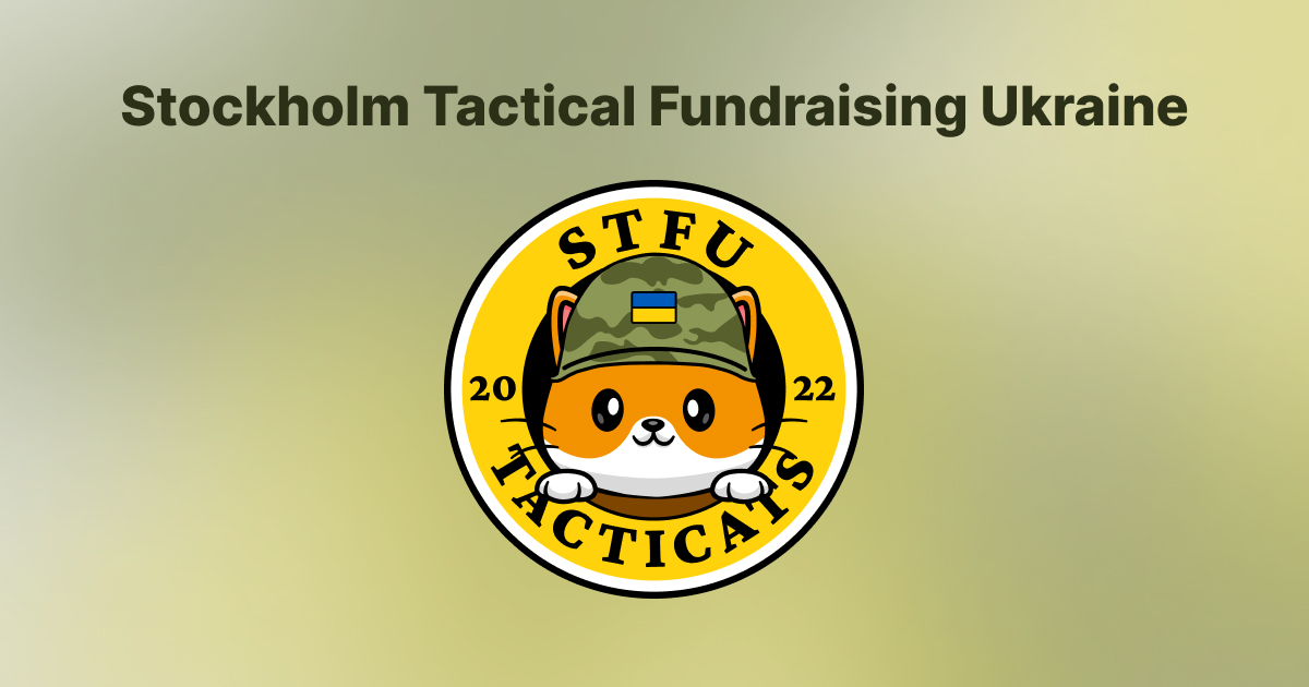 STFU Tacticats | Stockholm Tactical Fundraising Ukraine 'Tacticats'